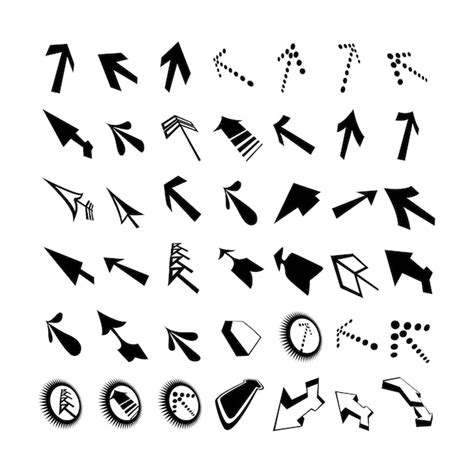 Premium Vector Black Arrows Vector Design Elements Collection