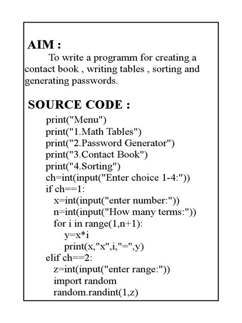 computer science project pdf
