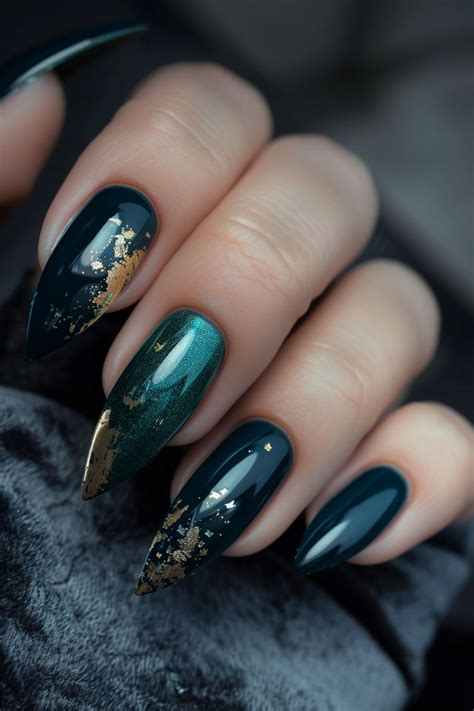 33 Dark Teal Nails For A Chic And Sophisticated Manicure