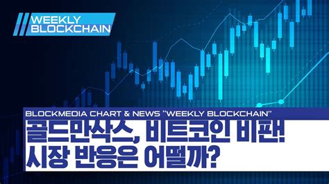 위클리블록체인 골드만삭스 비트코인 비판 시장 반응은 Youtube