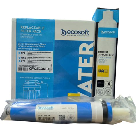 Ecosoft Cpv3ecostd постфільтр Ecosoft 485 мембрана Ecosoft 1100грн 485 грн Фільтри для
