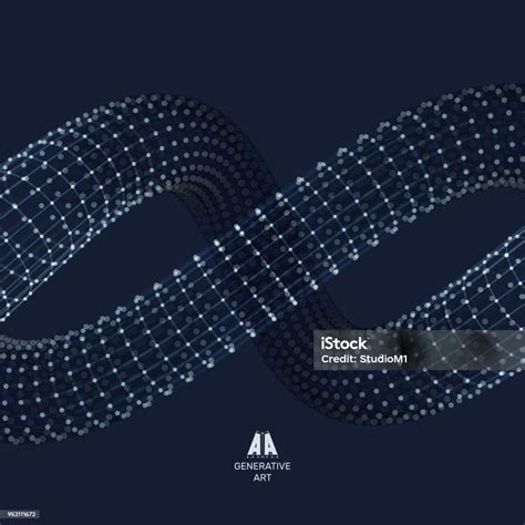 용수철 형입니다 3 차원 벡터 그림입니다 와이어 프레임 연결 구조입니다 추상 동적 배경입니다 0명에 대한 스톡 벡터 아트 및 기타 이미지 Istock