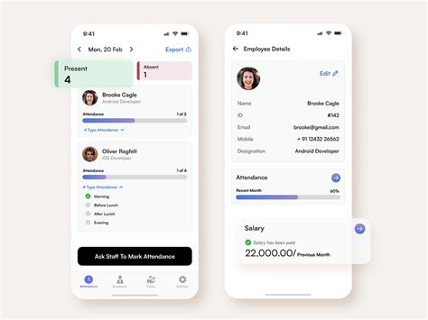 Attendance App Designs Themes Templates And Downloadable Graphic