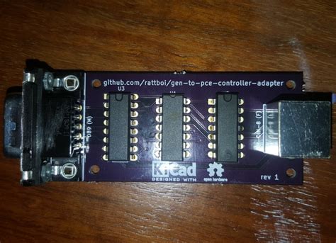 Genesis To Pc Engine Turbografx 16 Controller Converter Update Retrorgb