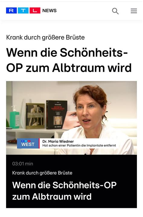 Dr Wiedner Als Expertin Für Bii Im Interview Bei Rtl West
