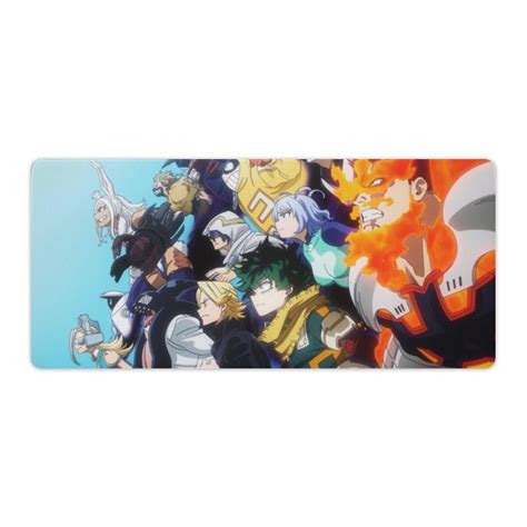 Anime My Hero Academia Mha Mouse Pad Extended Gaming No Sliped Large Desk Mat Stitched Edge