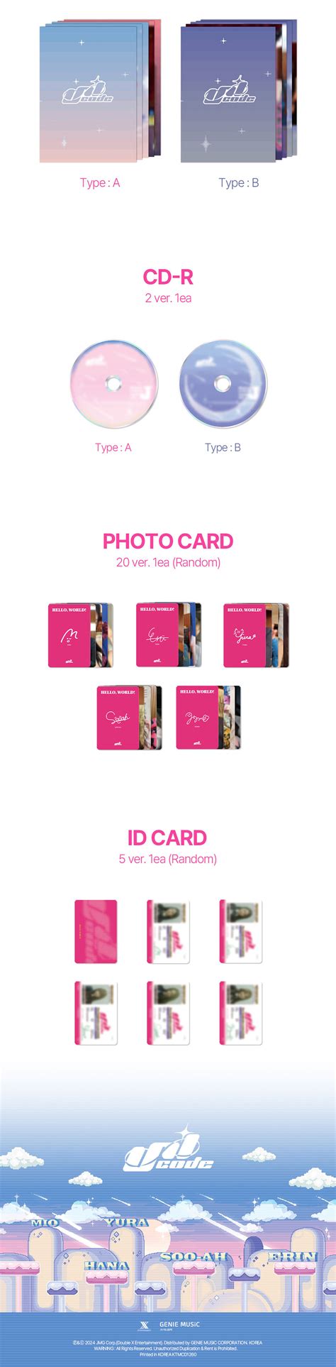 Set Unicode 1st Ep Album Hello World Code J Ep1 Set Ver 2cd