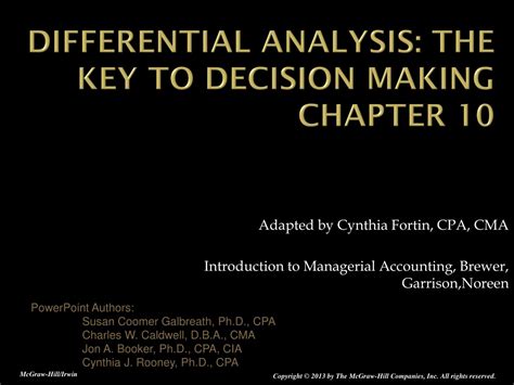 Ppt Effective Decision Making Strategies In Managerial Accounting