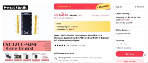 Weact Esp32 C6 Mini Is The Cheapest Esp32 C6 Board So Far Going For