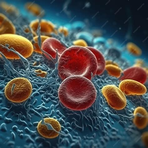 Premium Ai Image Vivid Microscopic Platelets In High Detail For