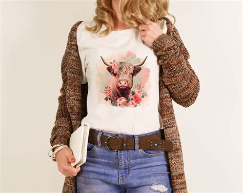 Highland Cow Sublimation Designs Bundle 6 Designs Highland Png Files