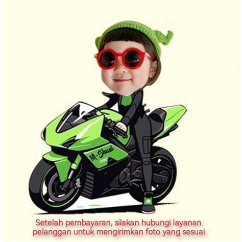 Jual Cod Face Pattern Custom Foto Anticrack Printing Diy Foto Hiasan Goyang Hiasan Mobil Foto