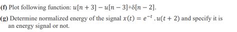 Solved F Plot Following Function U N3 −u N−3 δ N−2