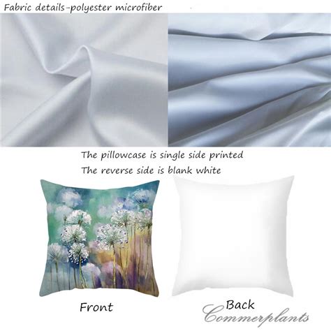 Badu Bg Нови ръчно рисувани цветя Златни линии Чертеж Синя калъфка за възглавница Гинко Флорална