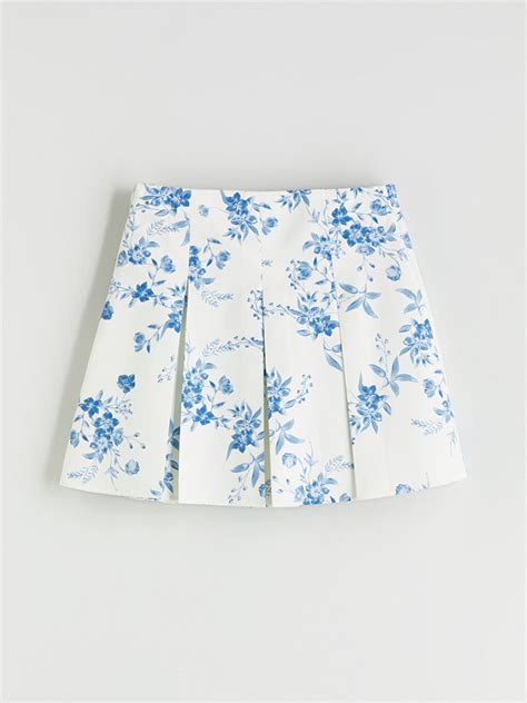 Lcw Vision Пола с Цип на Талията Цветна Плисирана Мини S5ps80z8 Lqq Lc Waikiki