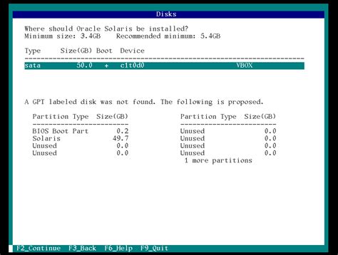 Oracle Solaris Text Installation