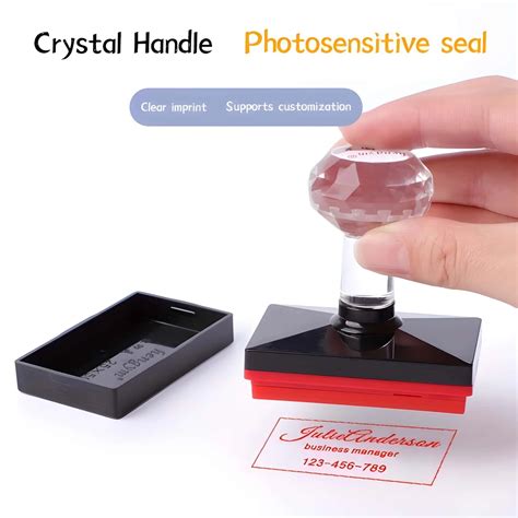Customizable Signature Stamp Self Inking Automatic Stamp Personalized Advertising Stamp
