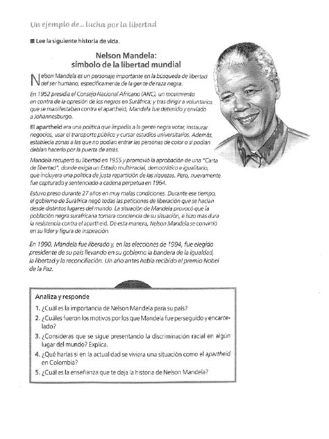 Competencias Ciudadanas 6° Nelson Mandela Grado Pdf