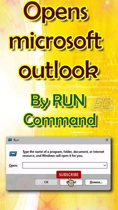 Opening Microsoft Outlook Via Run Command Youtube