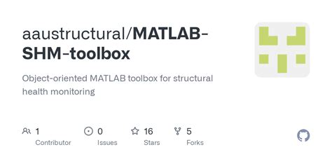 Github Aaustructuralmatlab Shm Toolbox Object Oriented Matlab Toolbox For Structural Health