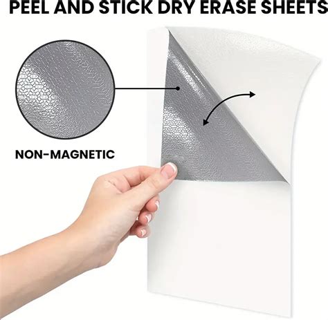 2pcs A4 건조 지우기 보드 스티커 화이트 보드 스티커 이동식 건조 지우기 시트 냉장고 건조 지우기 용지 Temu Republic Of Korea