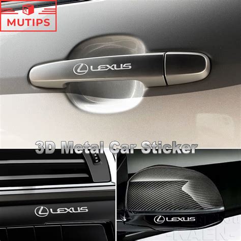 Lexus 3d Metal Car Sticker Car Logo Interior Badge Stickers Rearview