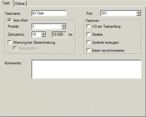 Setting Up An IO Task