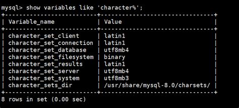 Mysql默认字符集设置mysql字符集设置 Csdn博客