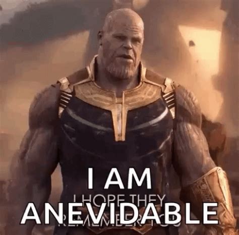Thanos I Am Inevitable S