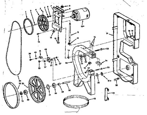 Craftsman 14 Inch Band Saw Parts Diagram At Alyssa Braine Blog