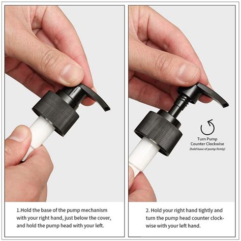 Черна стъклена бутилка шампоан Бял диспенсър за ръчно пране Контейнер за течен сапун Буркани за