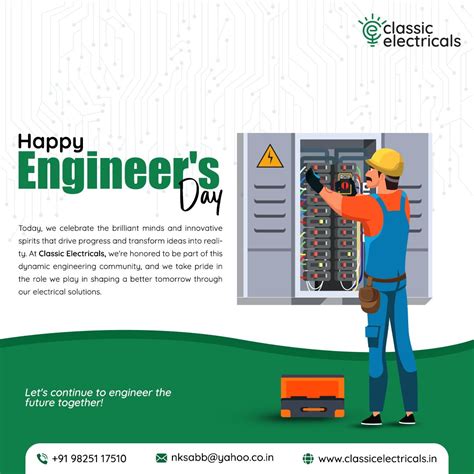 👷‍♀️👷‍♂️ Happy Engineers Day Classic Electricals