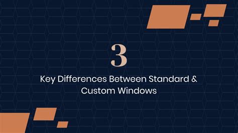 The Key Difference Between Standard And Custom Windows Is In Their