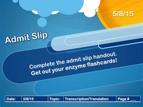 DNA Transcription Translation Ppt