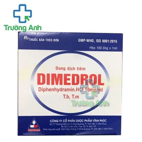 Dimedrol 10mgml Vinphaco Thuốc điều Trị Viêm Mũi Dị ứng