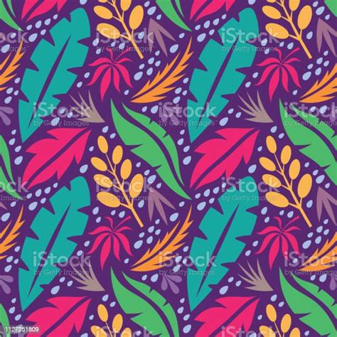 이국적인 식물크리에이 티브 벡터 일러스트 레이 션의 잎입니다 꽃의 완벽 한 패턴입니다 추상 개념 배경입니다 열 대 여름 자연입니다 그래픽 디자인 요소입니다 빈티지 아트