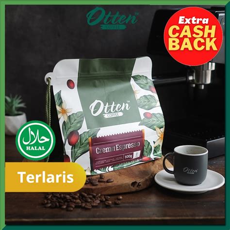 Jual Kopi Otten Coffee Crema Espresso 500 Gram Biji Bubuk Kopi