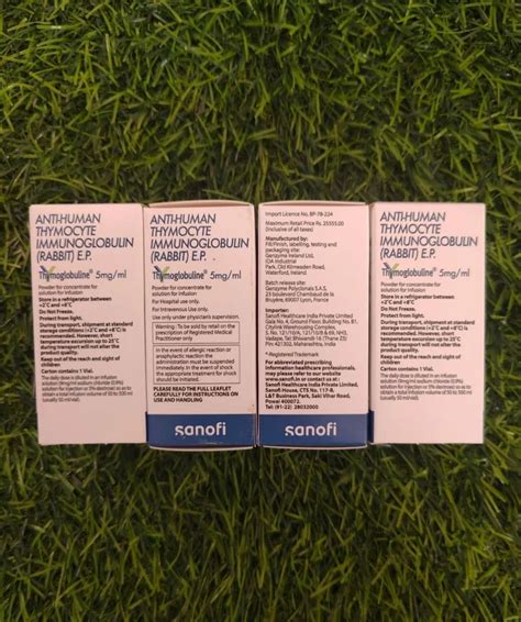 Anti Human Thymocyte Immunoglobulin Rabbit Ep Thymoglobulin 5mg Ml At