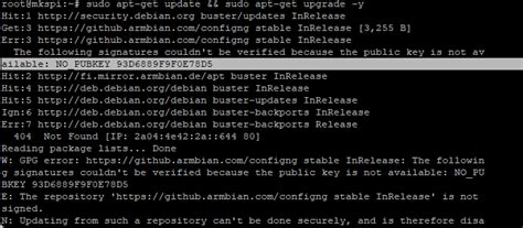 Public Key Not Available When Apt Update Beginners Armbian