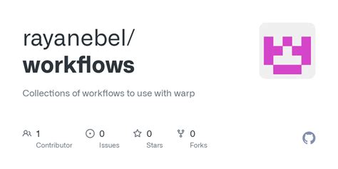 Github Rayanebelworkflows Collections Of Workflows To Use With Warp