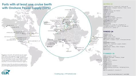 Ports With At Least One Cruise Berth With Onshore Power Supply Ops Cruise Lines