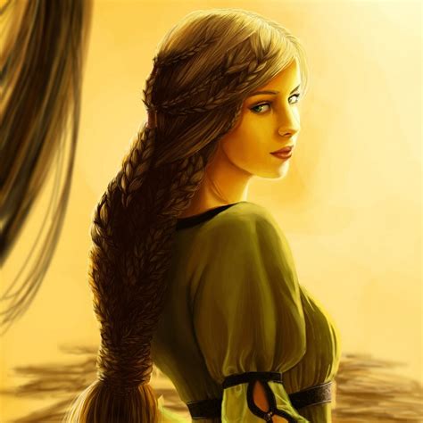 Brown Haired Braid Hair Hd Wallpaper
