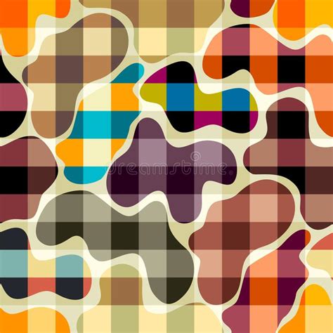 Geometric Abstract Pattern Intersection Style Stock Vector Illustration Of Square Style