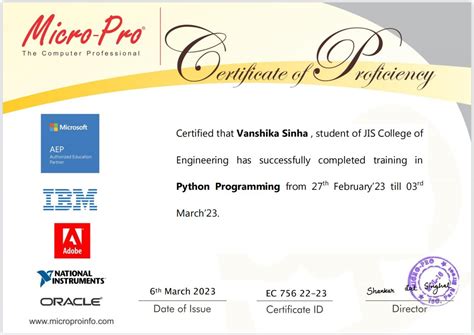 Vanshika Sinha On Linkedin Python Programming Ibm Oracle Adobe