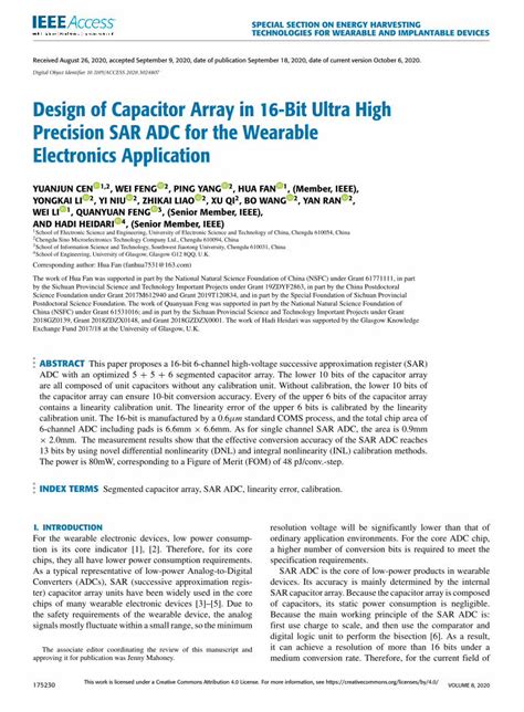 Pdf Design Of Capacitor Array In Bit Ultra High Precision Dokumen Tips