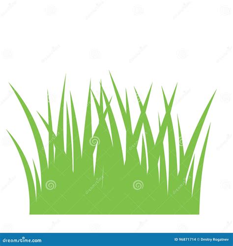 Fragment Of A Green Grass Stock Vector Illustration Of Garden 96871714