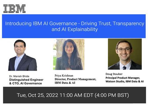 Introducing Ibm Ai Governance Driving Trust Transparency And Ai
