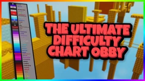 CHALLENGING แผนภมความยากขนสดทาย Obby Roblox