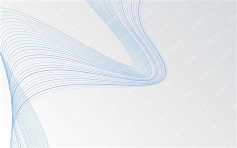 추상 파란색 물결 선 배경 무료 벡터