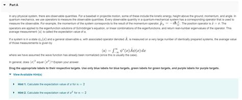 Solved In Any Physical System There Are Observable